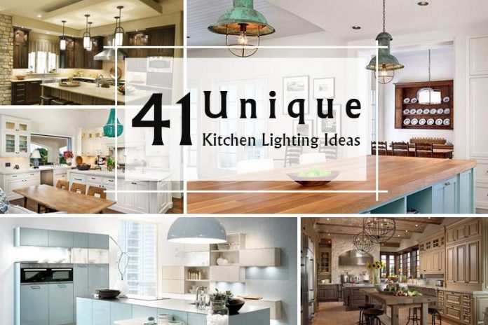 41 Unique Kitchen Lighting Ideas That Are Attractive - Homeoholic